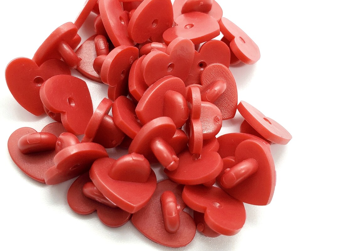 Red Heart-shaped Rubber Clutches 5 - Etsy