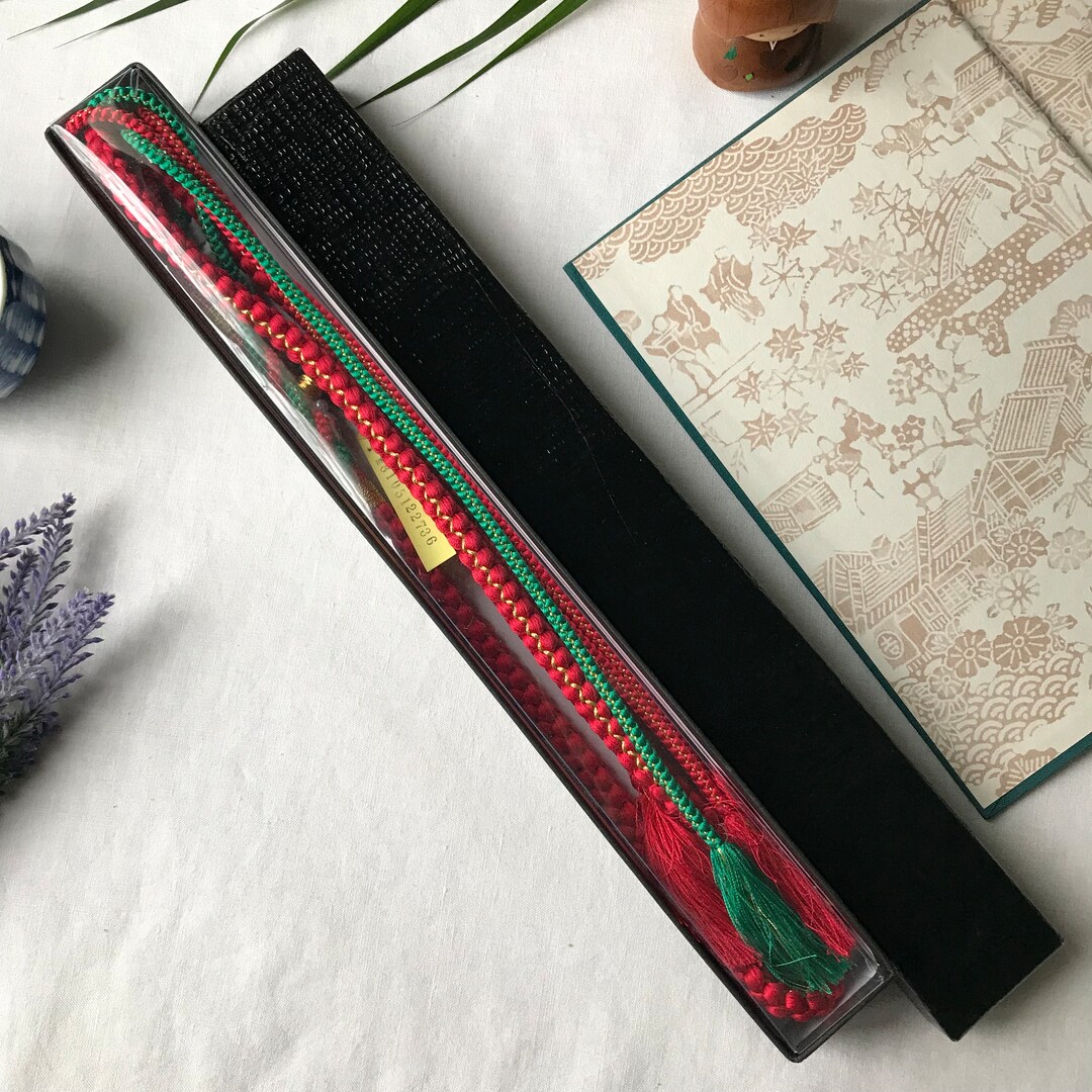 NOS Round Furisode Obijime Japanese Silk Obi-jime Kimono Obi Sash ...