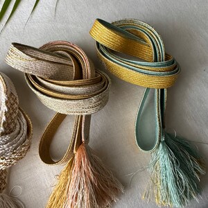 Flat Obijime Japanese Silk Obi-jime Kimono Obi Sash / Himo Ties / Obi ...