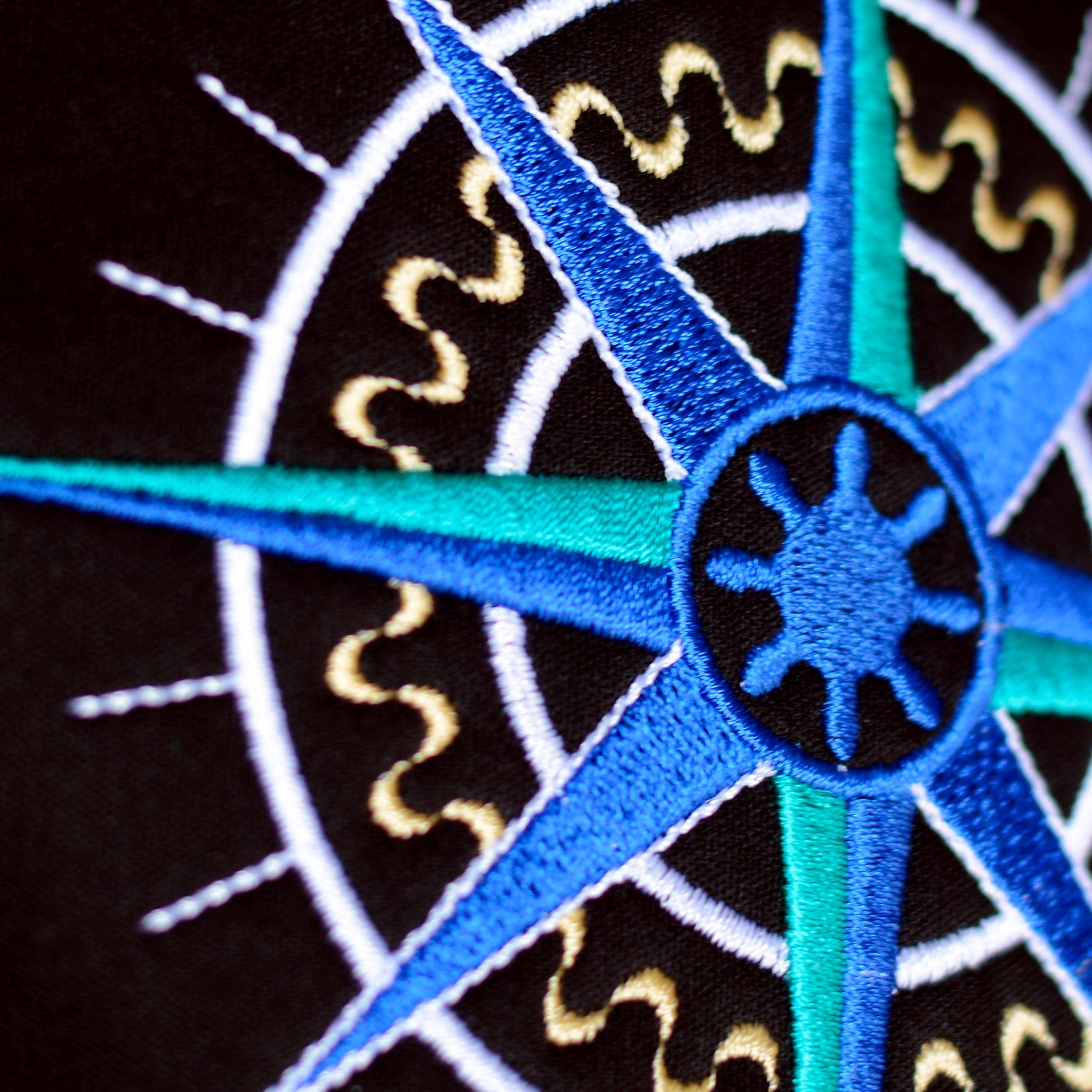 Vintage Compass Machine Embroidery Design: Instant Download (6.1x6.18 ...