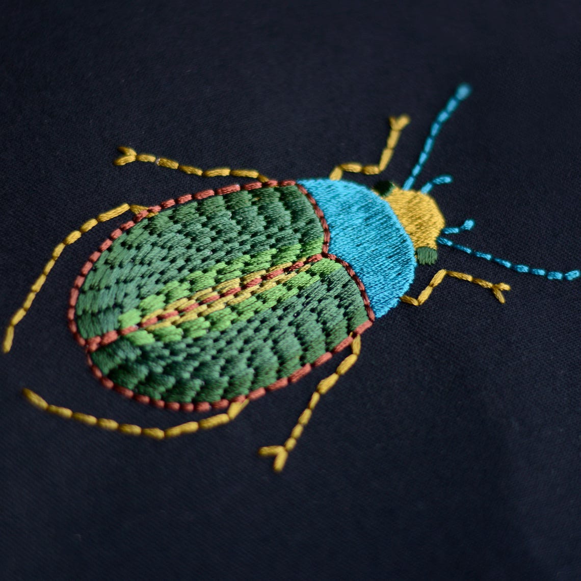 Beetle, Insect, Machine Embroidery Design, 4x4 Hoop, Digital Embroidery ...