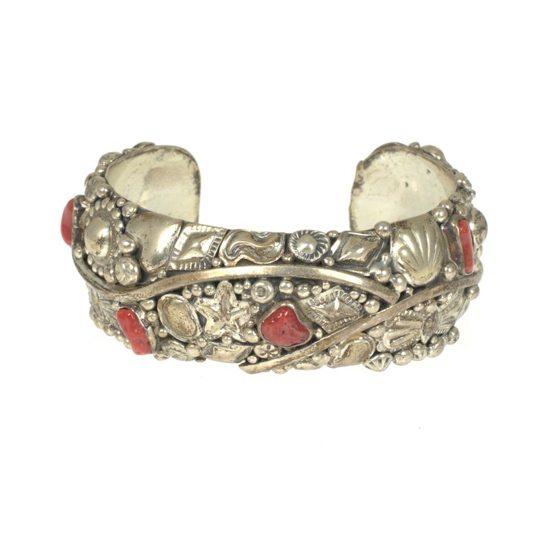 Red Coral Cuff - Etsy