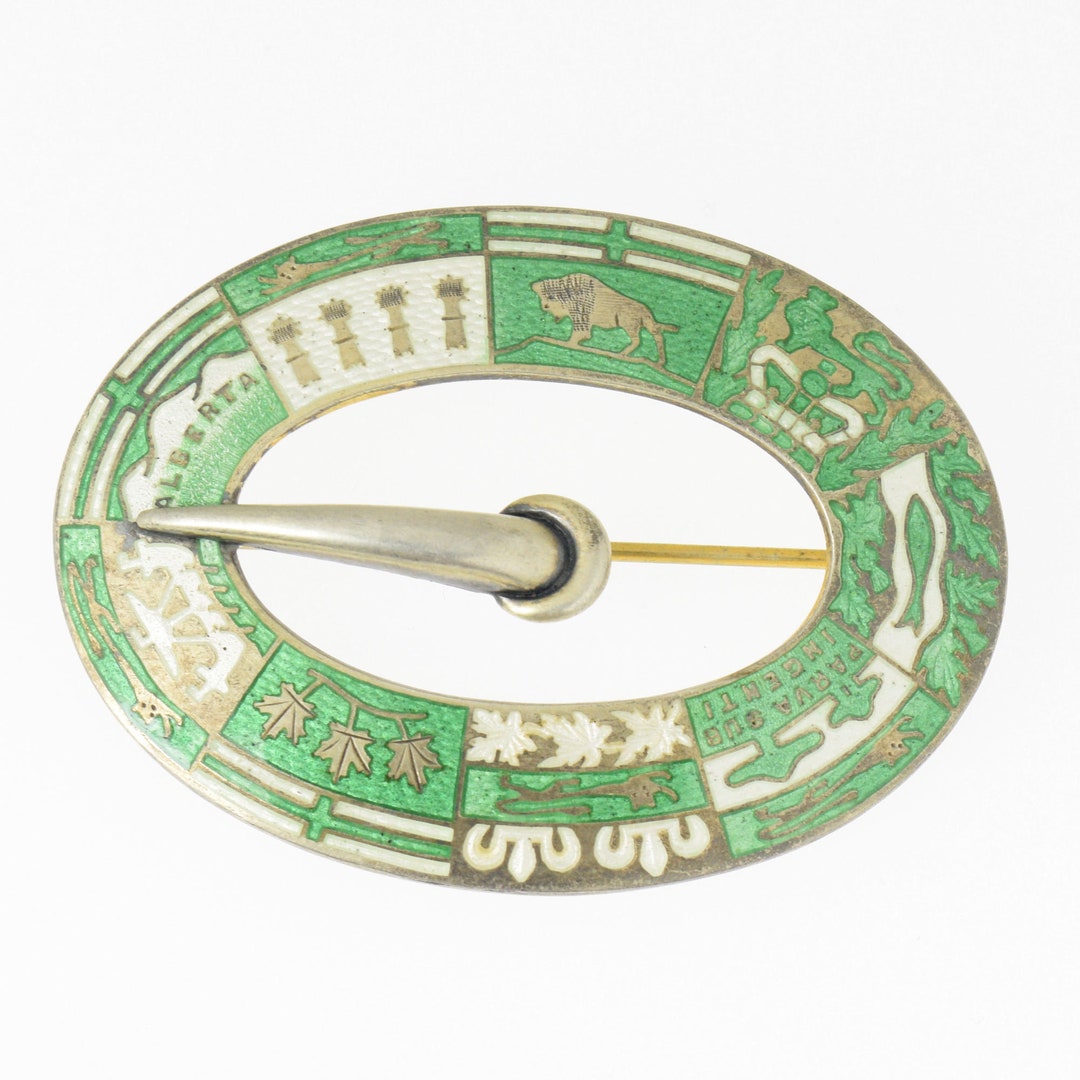 1904 Feileadh Mor Great Kilt Belted Plaid Brooch Pin, Antique Edwardian ...