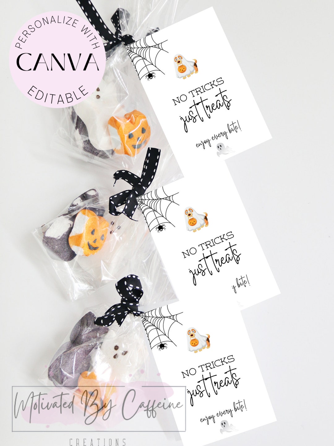 Halloween Treat Tag, Halloween Goodie Bag Tag, Treats Tag, Dog Treat ...