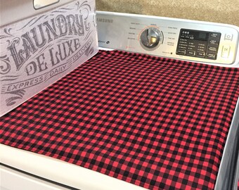 Washer and Dryer Cover Laundry Room Accessories Decor | Etsy