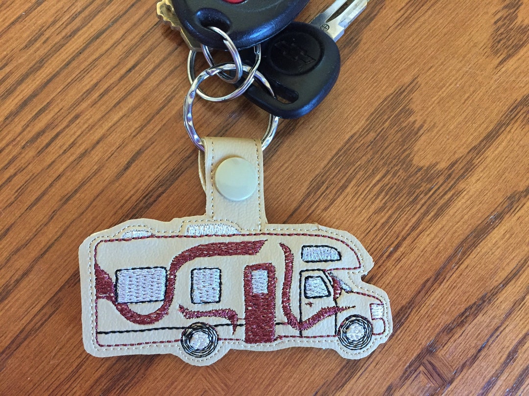 RV Camper Key Chain Class C Motorhome Camping Purse Charm - Etsy