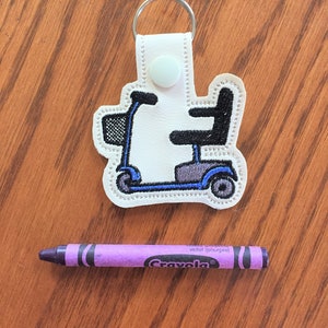 Mobility Scooter Key Chain, Motorized Wheelchair Snap Tab, Mobility ...