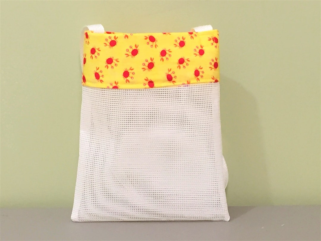 Sea Shell Collecting Beach Bag, Crab Beach Combing Bag, Kid's Mesh Tote ...