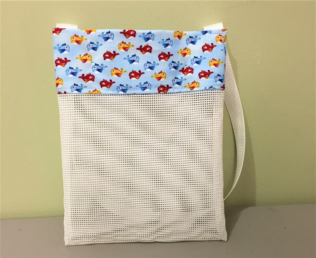 Sea Shell Collecting Beach Bag, Colorful Fish Beach Combing Bag, Kid's ...