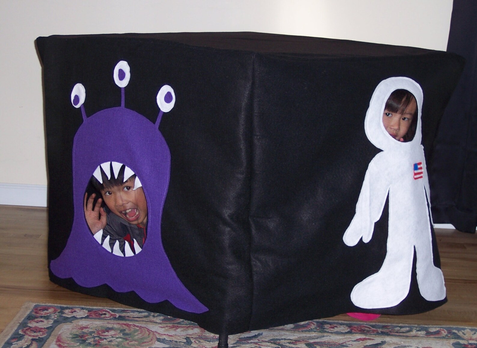 Tablecloth Felt Fort Table Play House Card Table Fort Space - Etsy