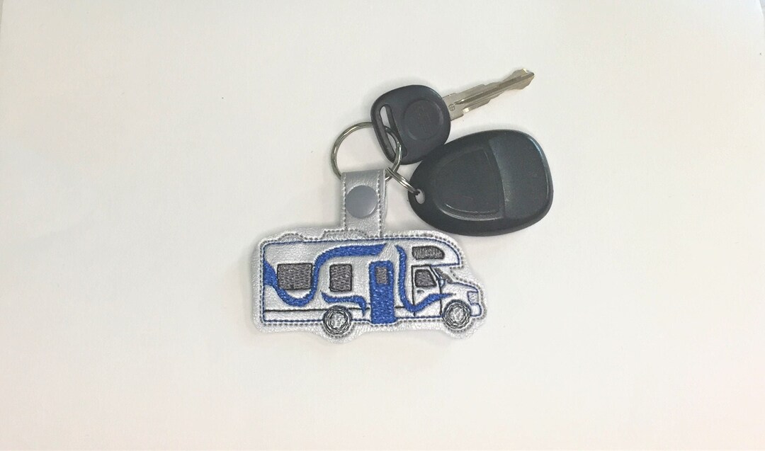 Gray RV Camper Key Chain Class C Motorhome Snap Tab Camping - Etsy