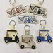 Gray RV Camper Key Chain, Class C Motorhome Snap Tab, Camping Purse ...