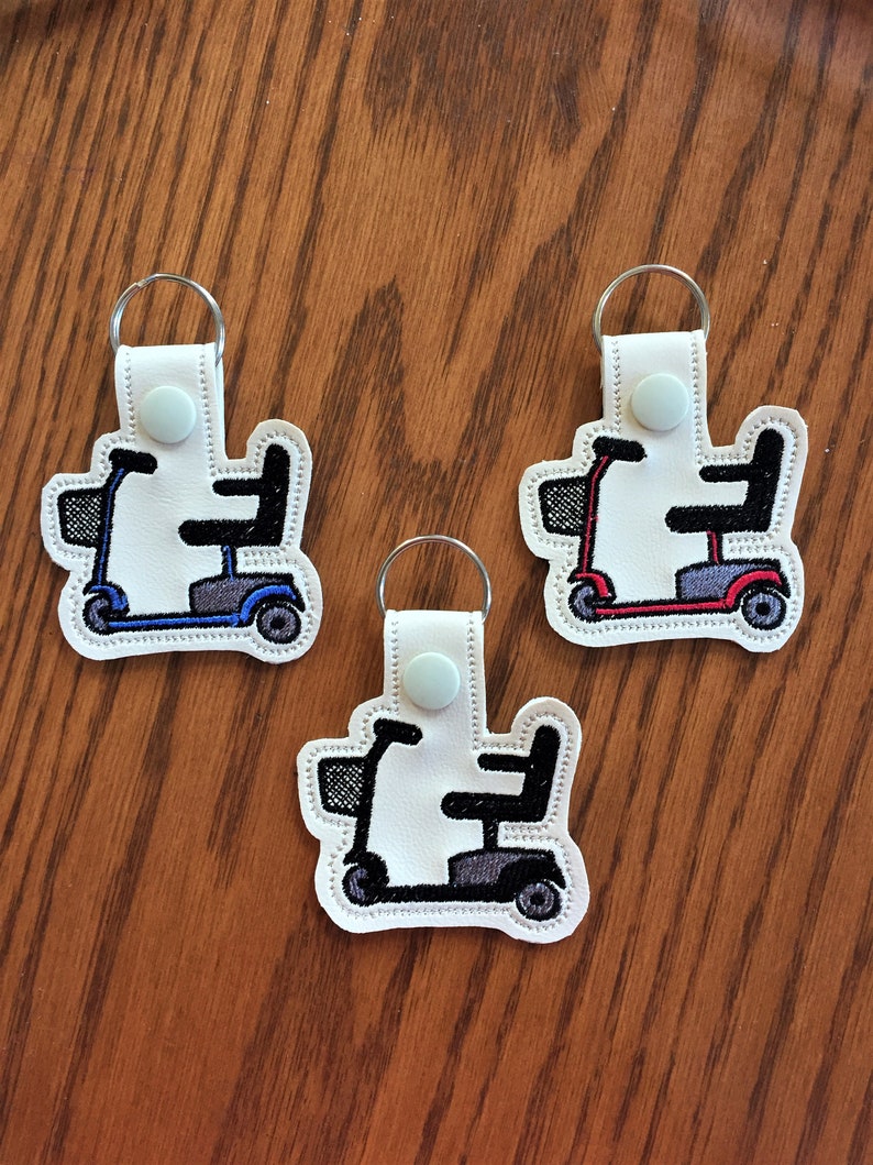 Mobility Scooter Key Chain Motorized Wheelchair Snap Tab - Etsy