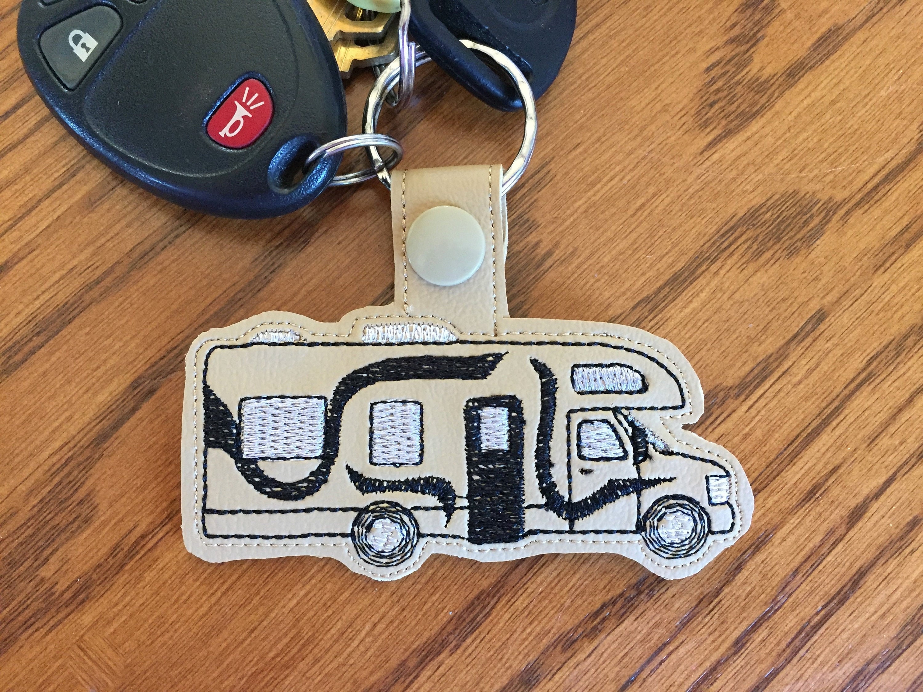 RV Camper Key Chain Class C Motorhome Snap Tab Camping Purse | Etsy