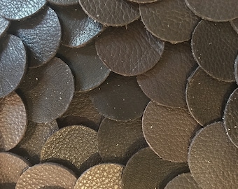 Leather Circles - Etsy