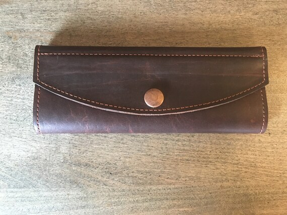 Compact Leather Fly Fishing Wallet | Etsy