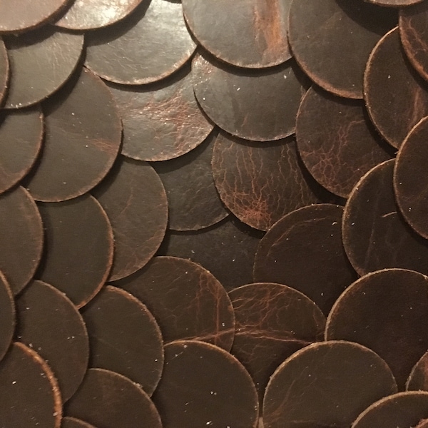 Leather Circles - Etsy
