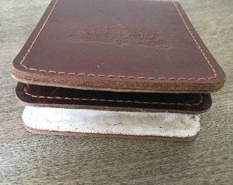 Waxed Canvas Leather and Shearling Fly Fishing Streamer - Etsy