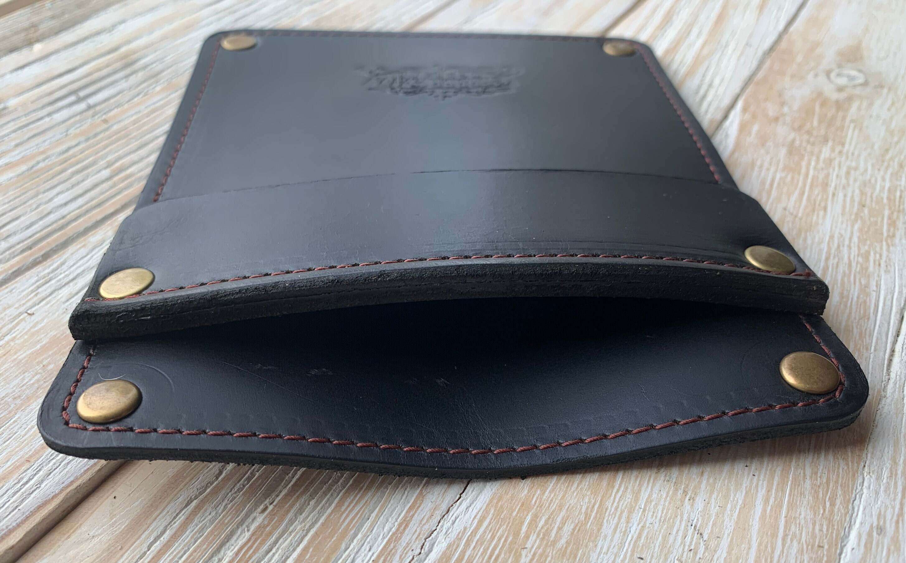 Bison Leather Pocket Protector Tool & Scissor Pouch | Etsy