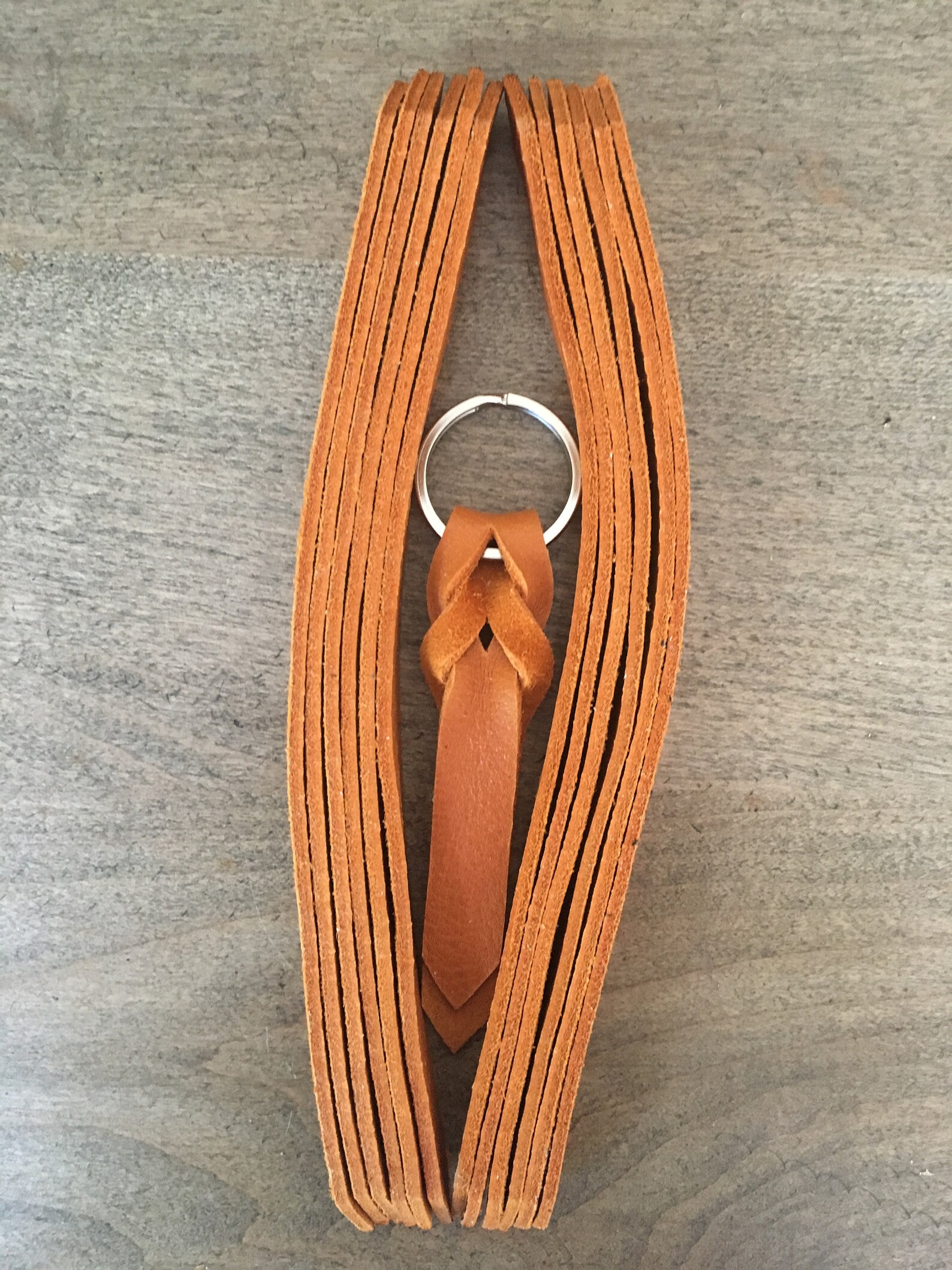 Bison Leather Blood Braided Key Chains - Etsy