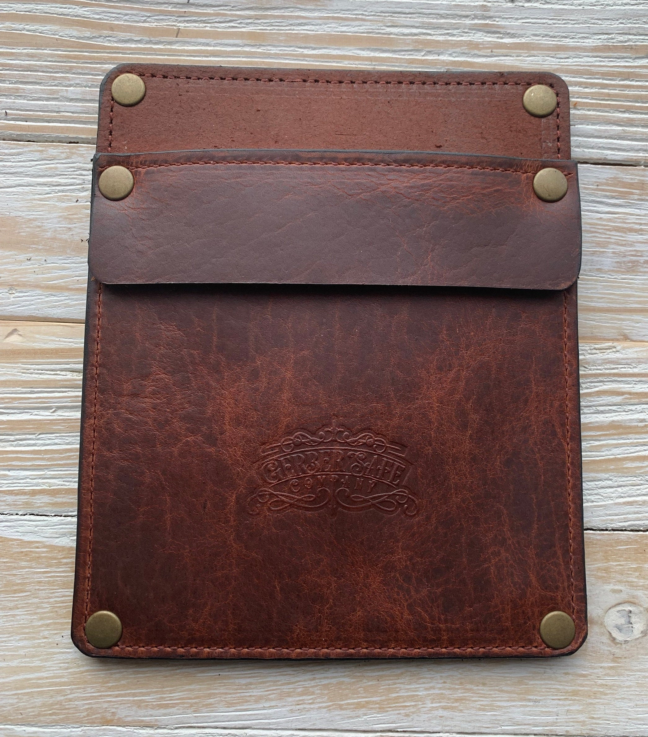 Bison Leather Pocket Protector Tool & Scissor Pouch | Etsy