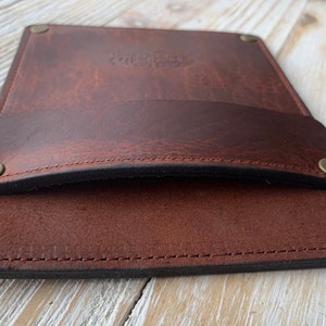 Bison Leather Pocket Protector Tool & Scissor Pouch - Etsy