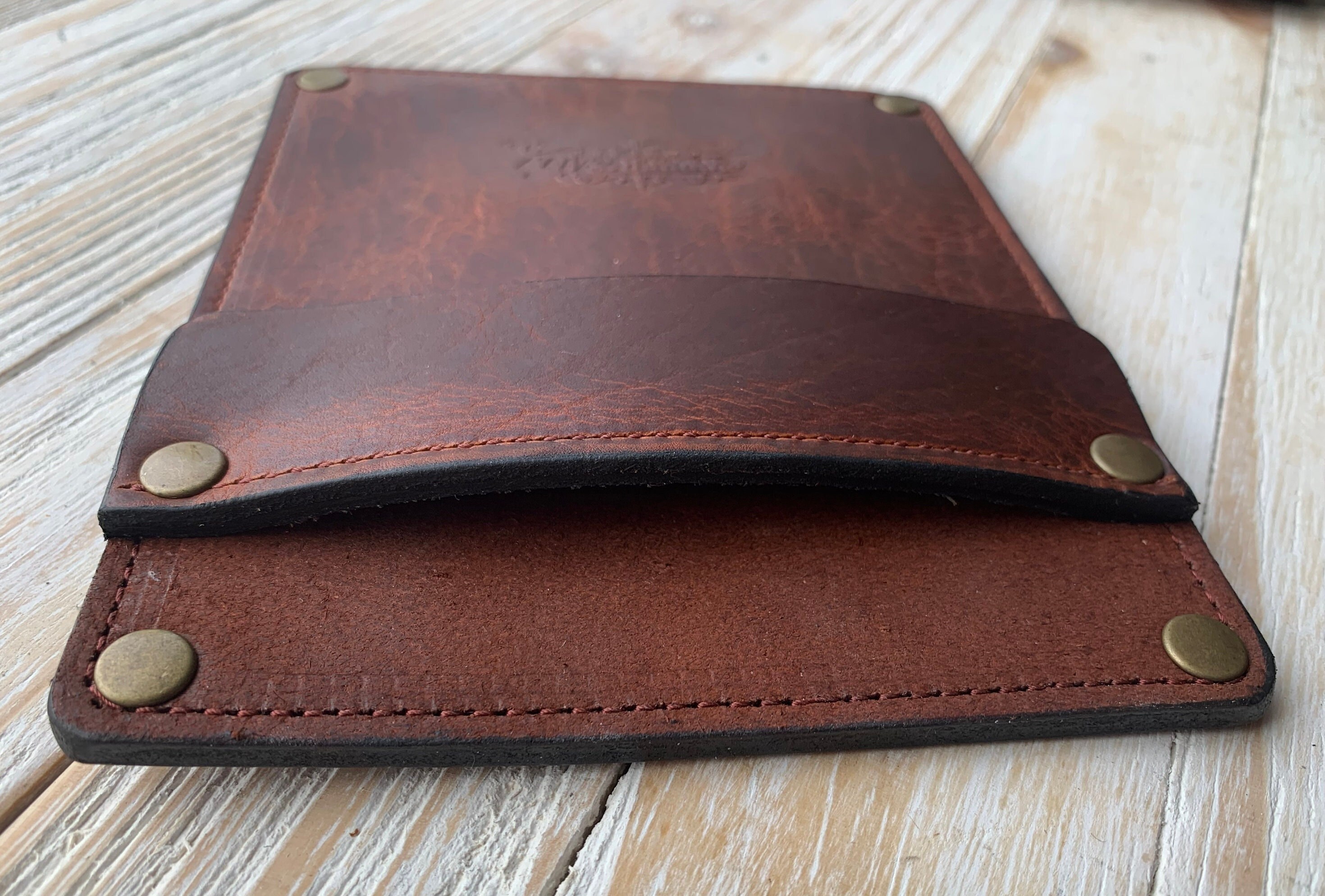 Bison Leather Pocket Protector Tool & Scissor Pouch | Etsy