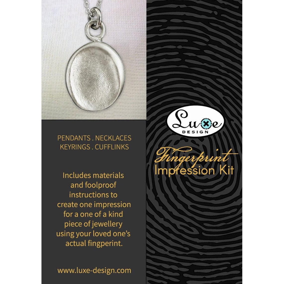 Fingerprint Impression Kit, (jewelry Not Included) Make an Impression ...