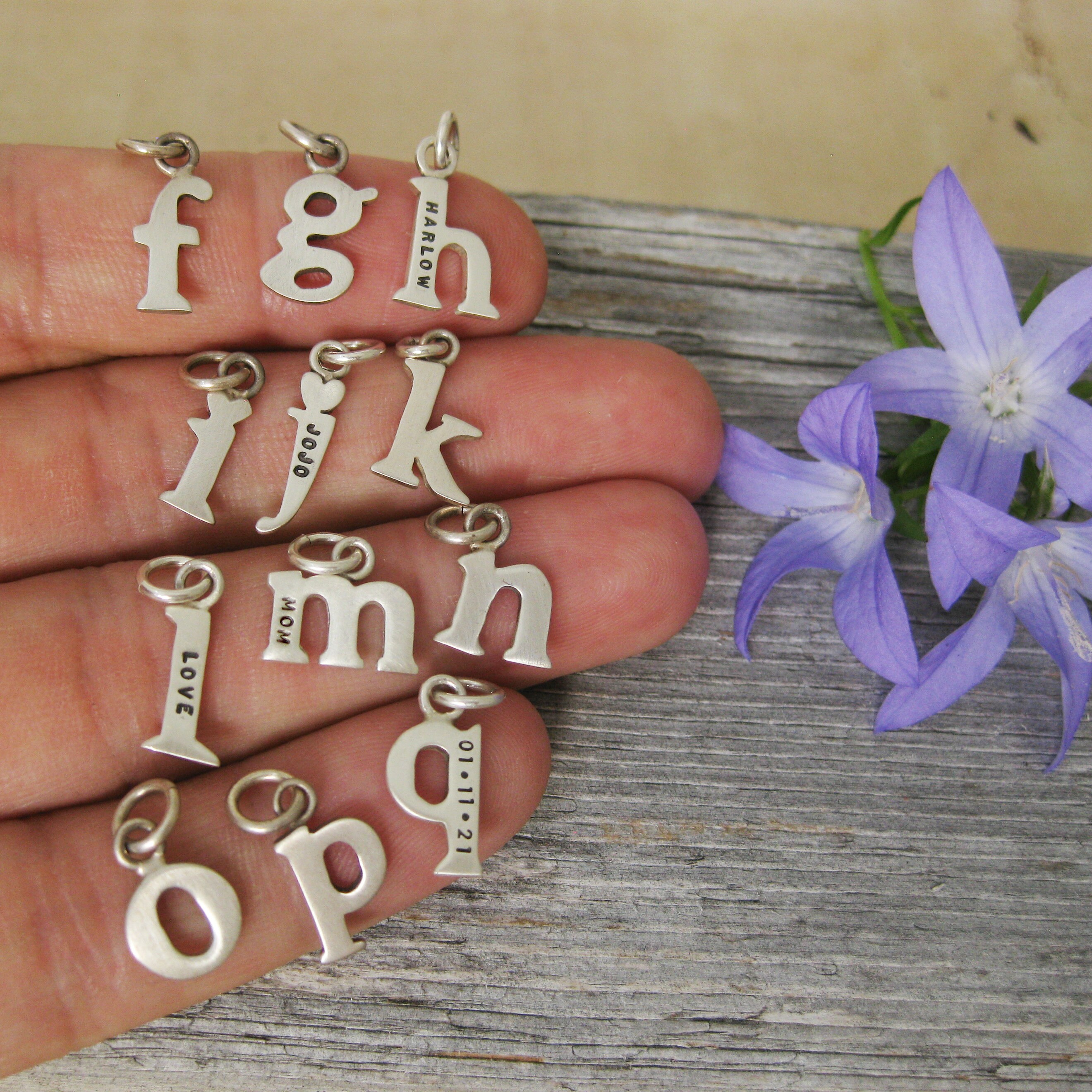 Personalized Baby Lowercase Letter O Initial Charm Solid - Etsy