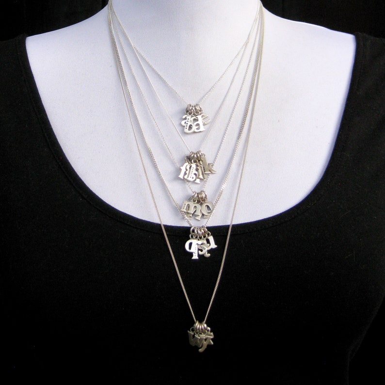 Personalized Baby Lowercase Letter N Initial Charm Solid | Etsy