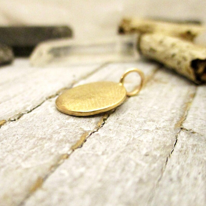 14K Gold Fingerprint Disc Charm: Baby, Child, Adult Keepsake - Etsy