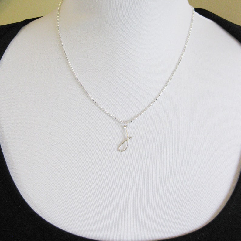 Silver J Initial Charm J Monogram Charm J Alphabet Pendant - Etsy