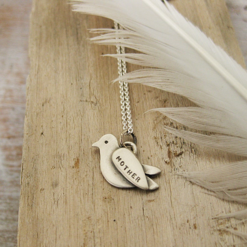 Personalized Solid Gold or Silver Dove Charm Peaceful Dove - Etsy