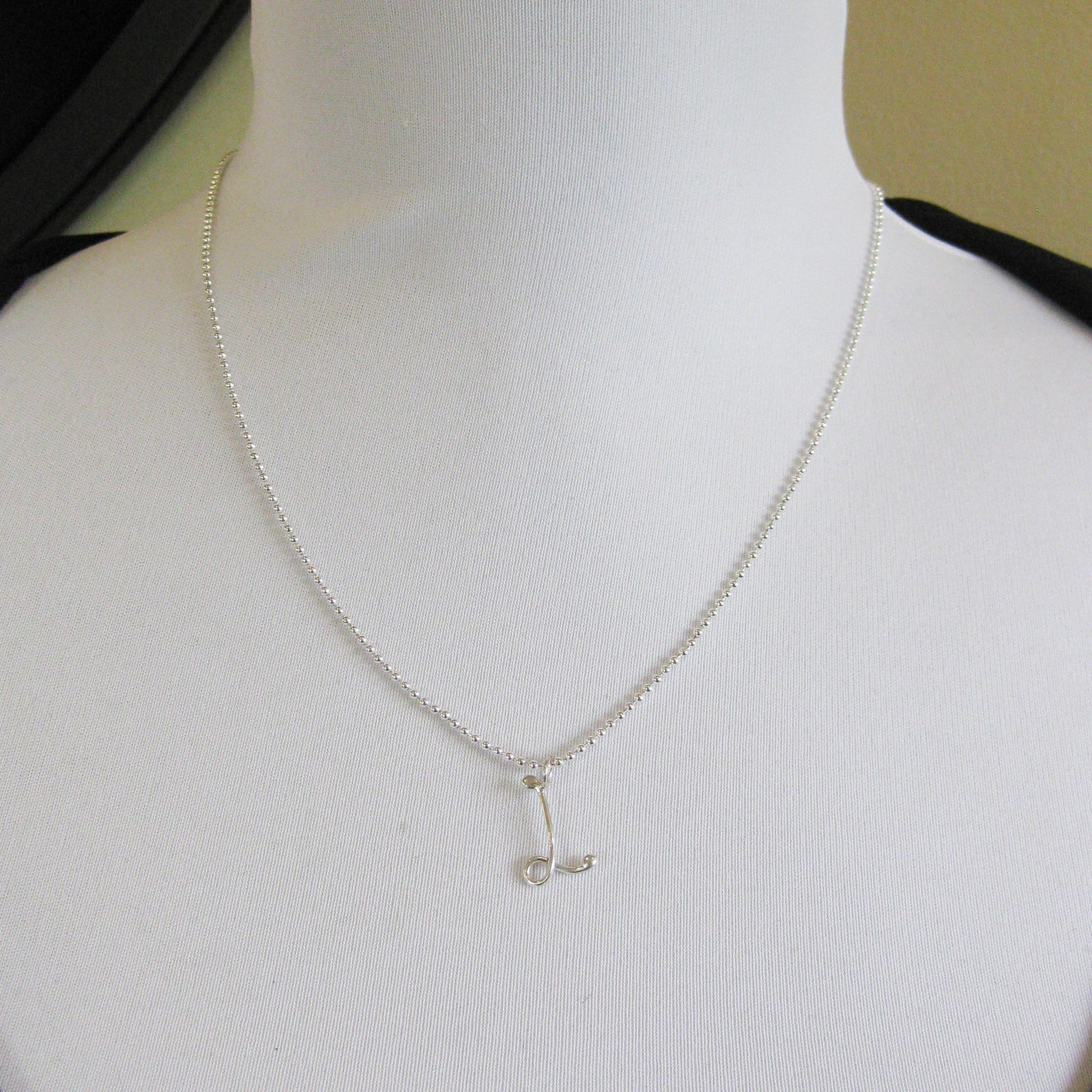 Silver L Initial Charm L Monogram Charm L Alphabet Pendant - Etsy