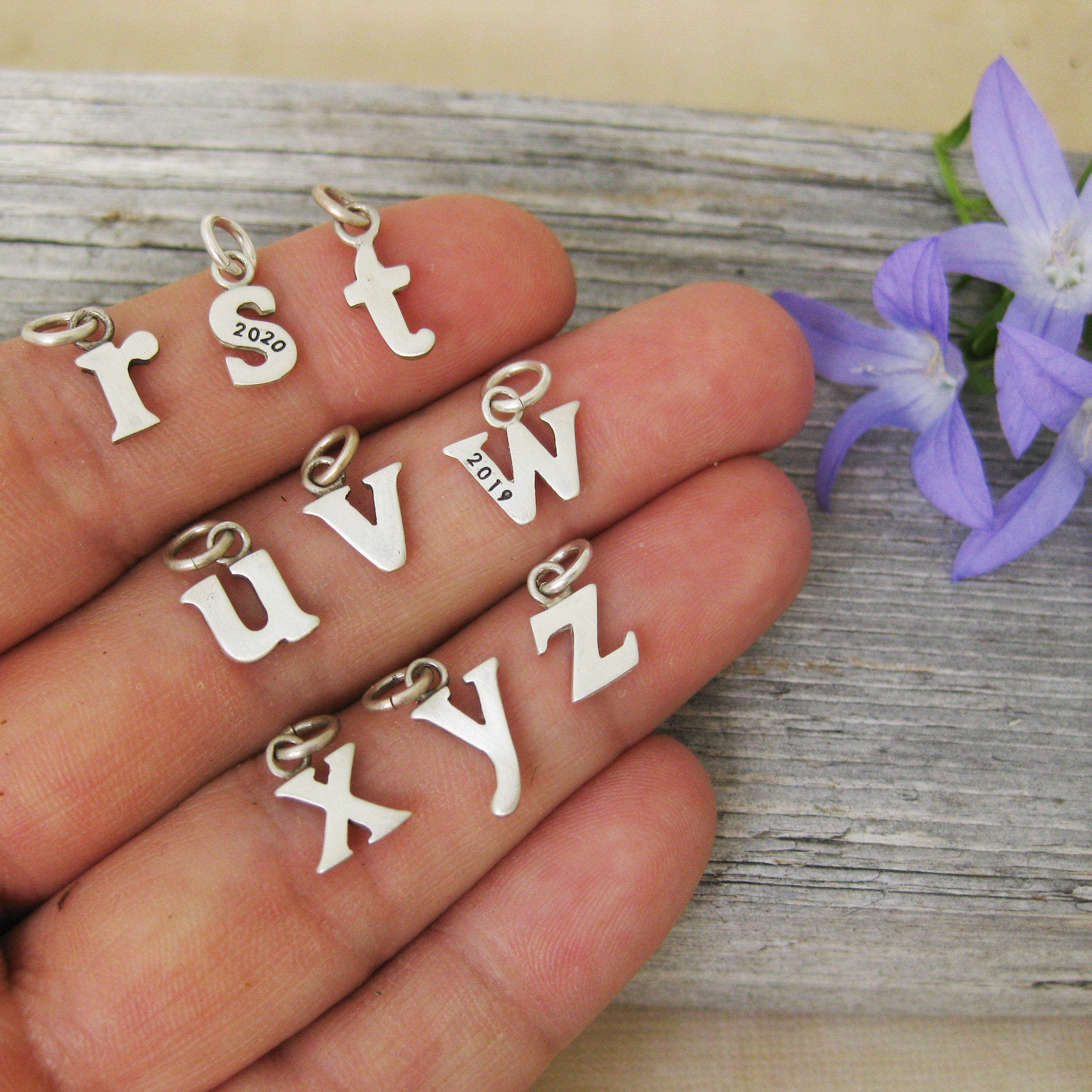Personalized Baby Lowercase Letter R Initial Charm Solid - Etsy
