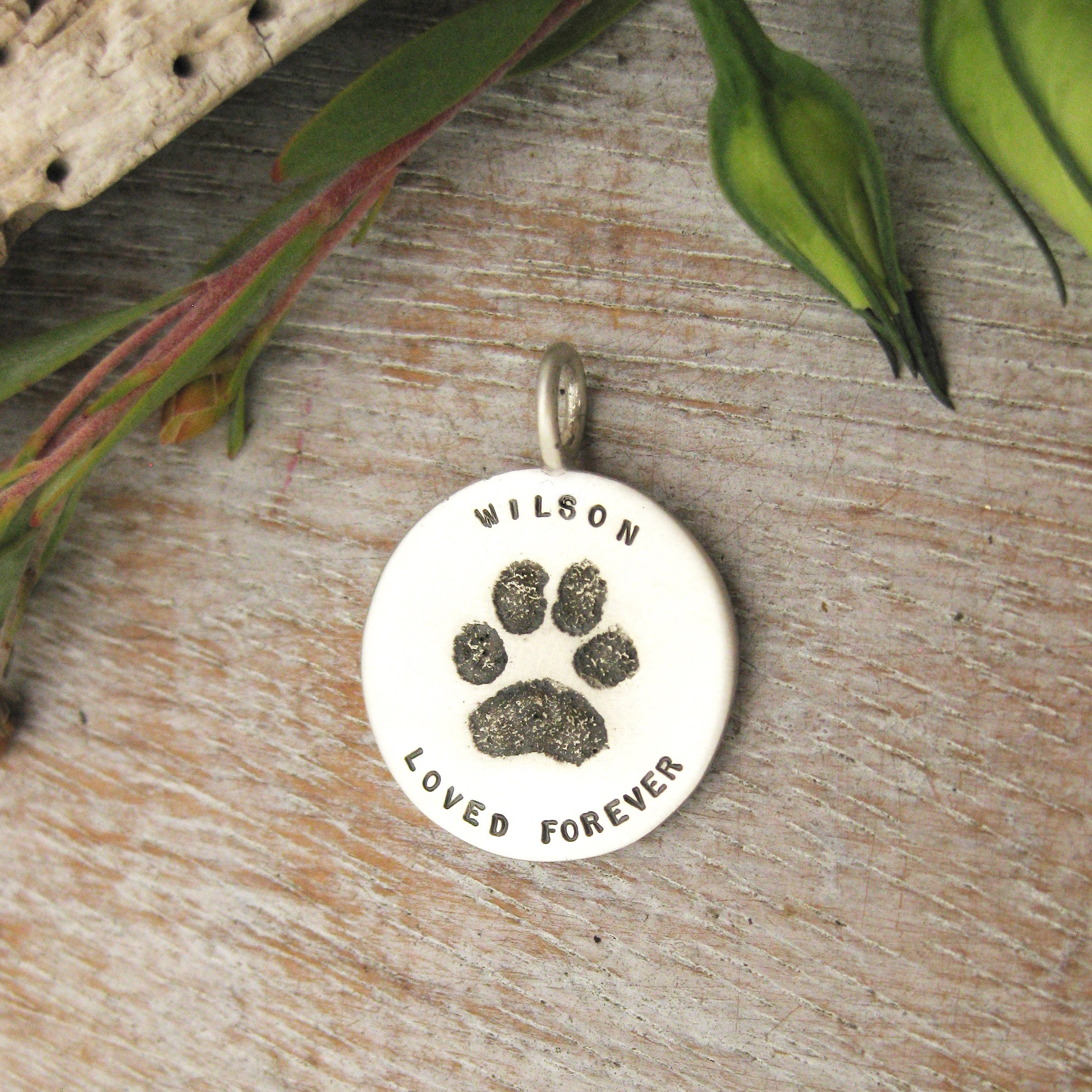 Your Dog's or Cat's Paw Print Key Ring Pet Jewelry | Etsy