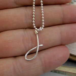 Silver J Initial Charm, J Monogram Charm, J Alphabet Pendant, Letter J ...