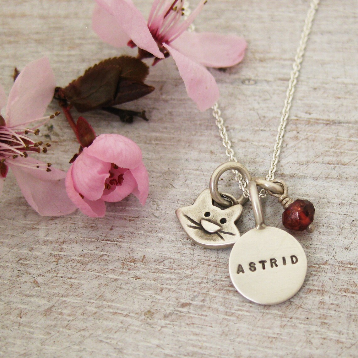 Kitty Cat Face Pendant in Sterling Silver Cat Lover's - Etsy