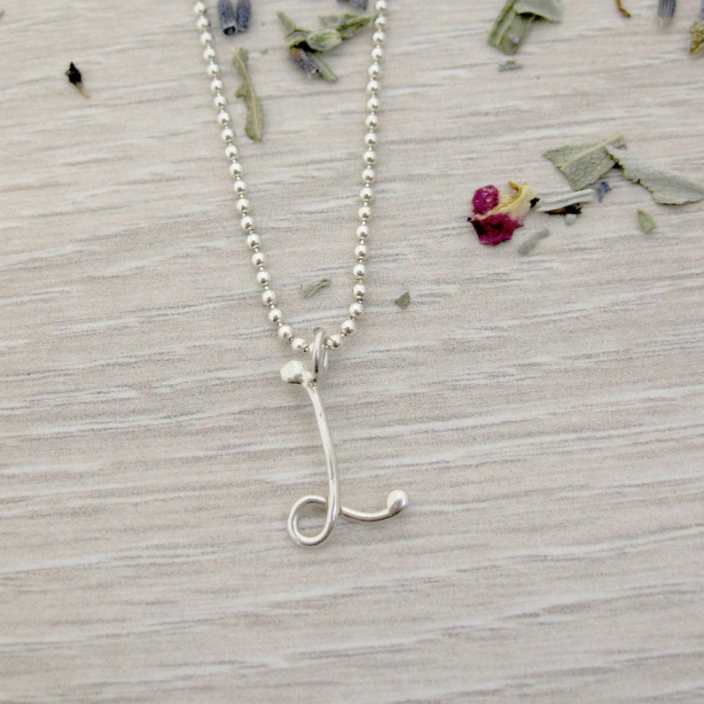 Silver L Initial Charm L Monogram Charm L Alphabet Pendant - Etsy
