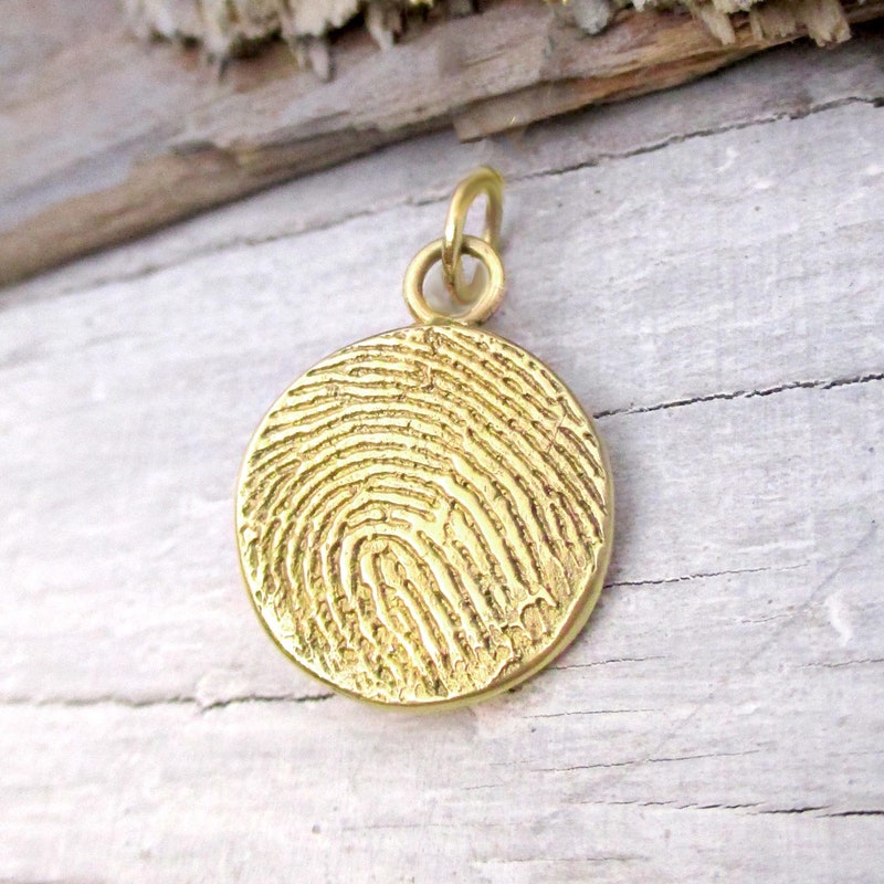 Gold Fingerprint Jewelry - Etsy