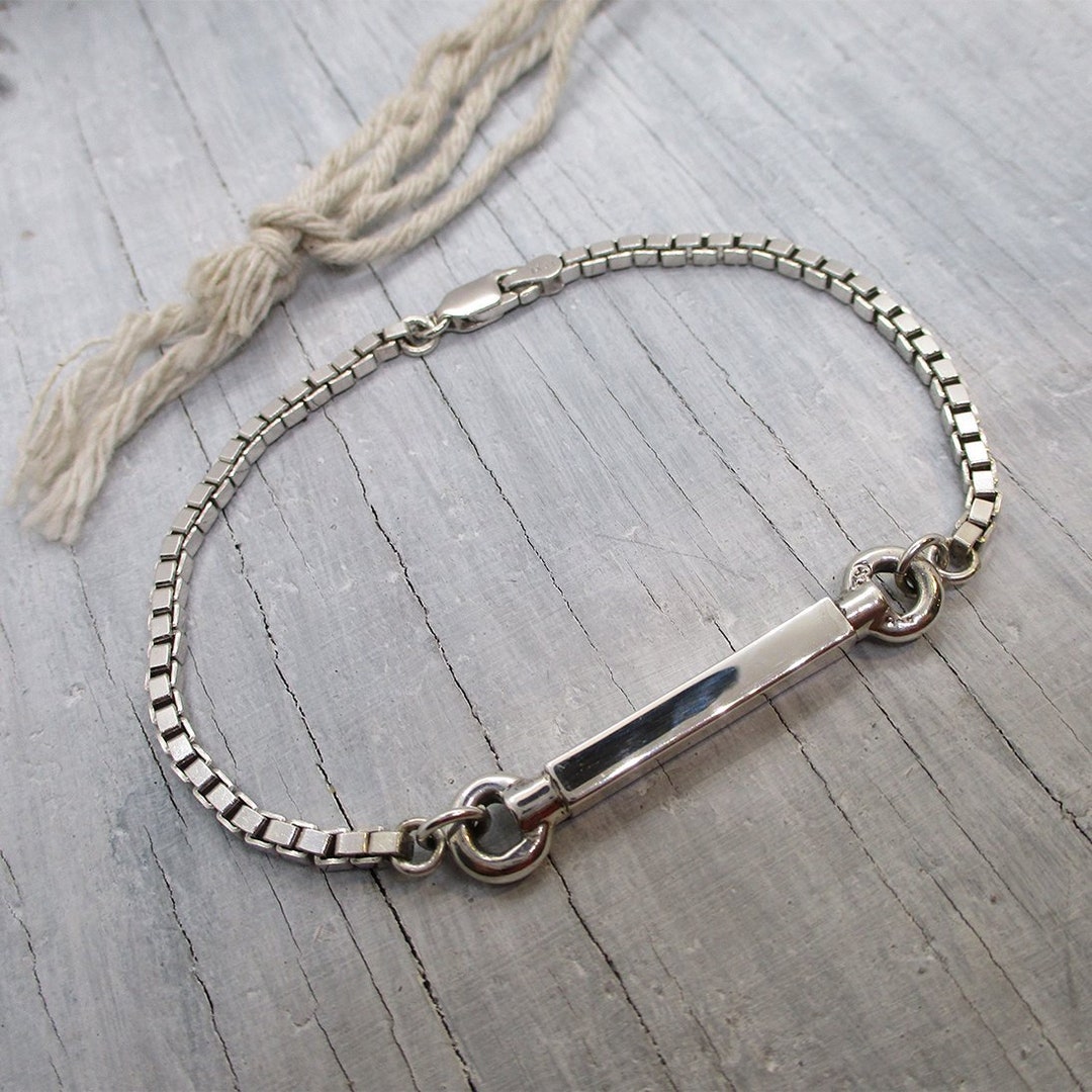 Sterling Silver Cremation Urn Box Chain Bracelet: Keepsake Ash Memorial ...