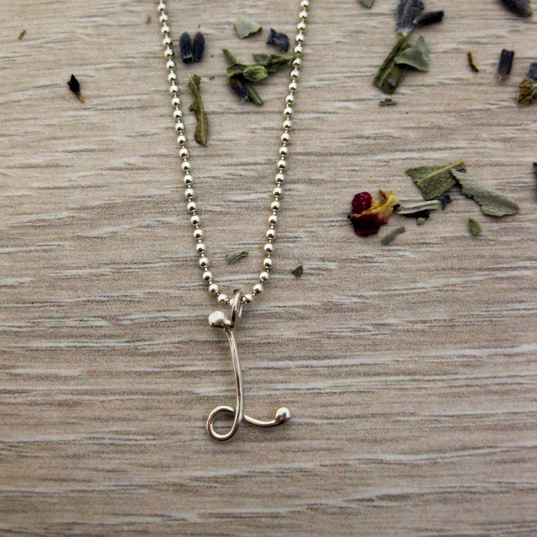 Silver L Initial Charm, L Monogram Charm, L Alphabet Pendant, Letter L ...