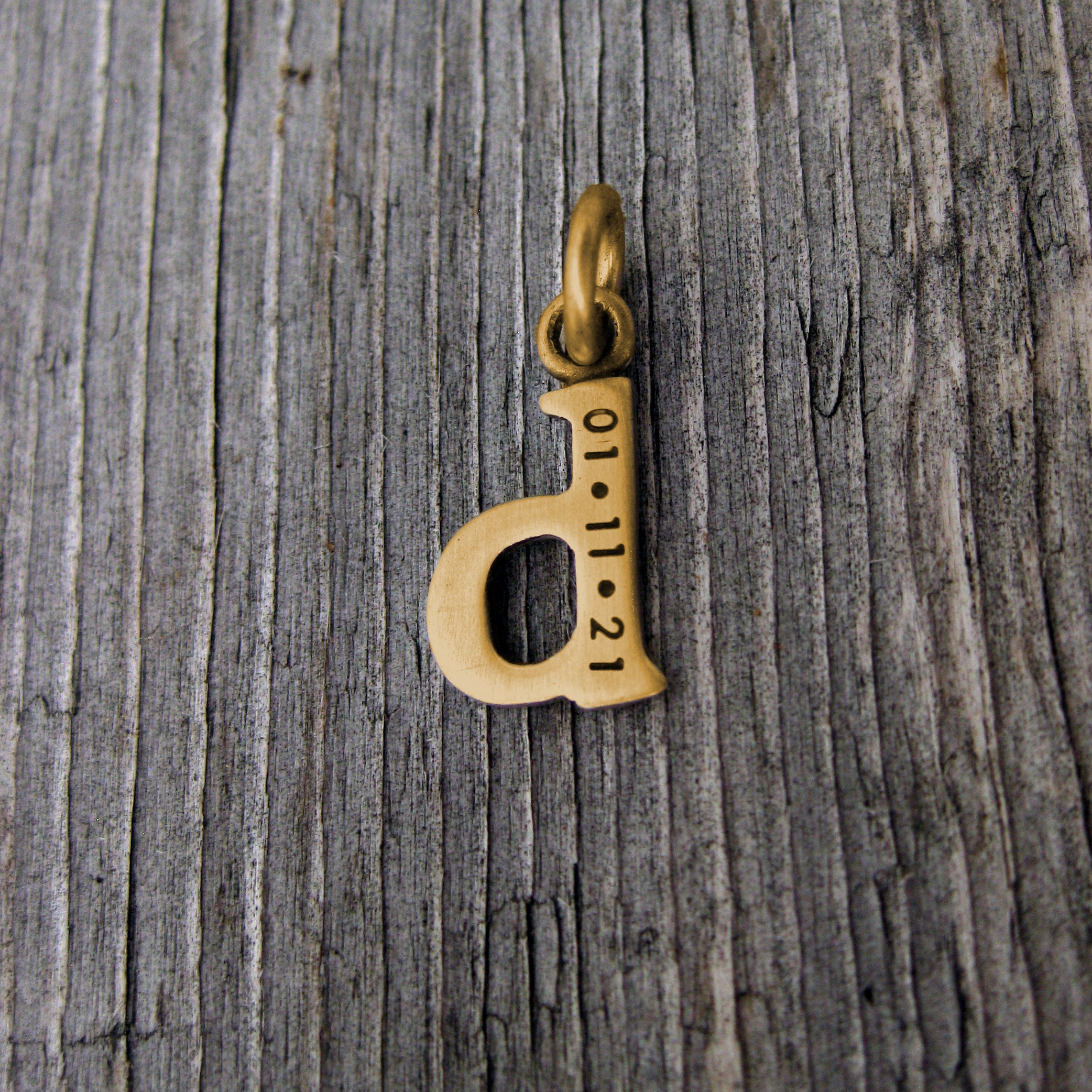 14k Gold Baby Lowercase D Initial Charm Initial Jewelry - Etsy