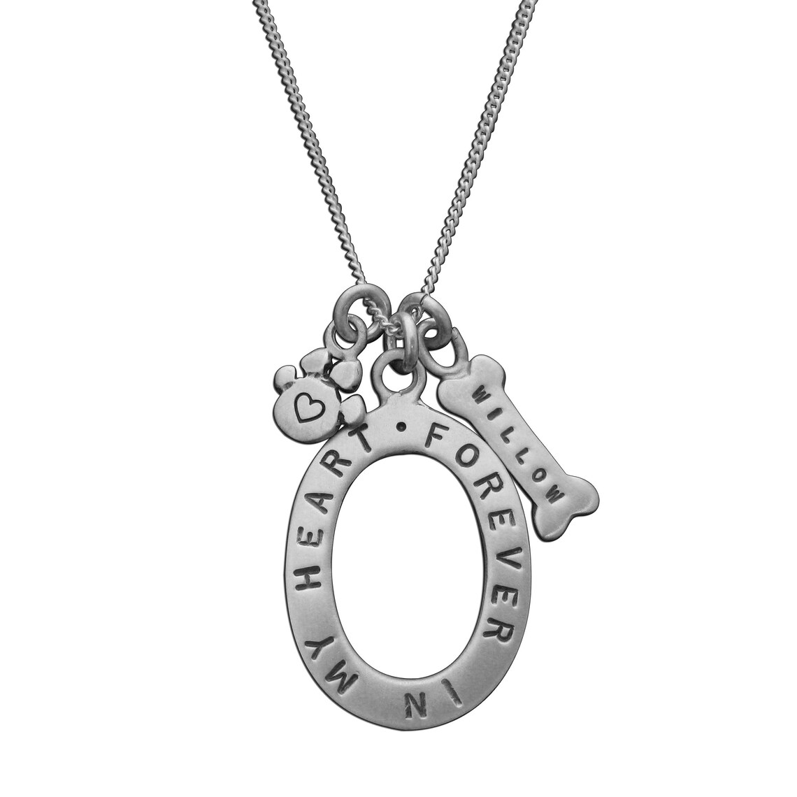 Silver Personalized Dog Bone Charm Bone Charm Bone Pendant - Etsy