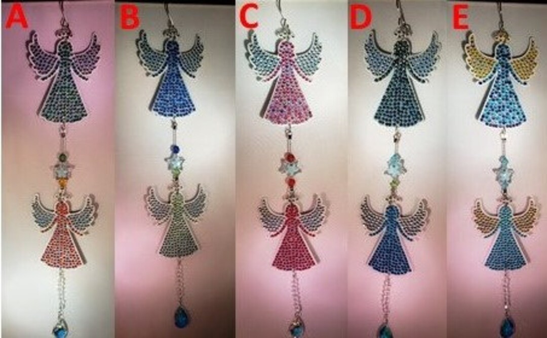Double Angel Double Sided Diamond Painting Suncatcher - Etsy