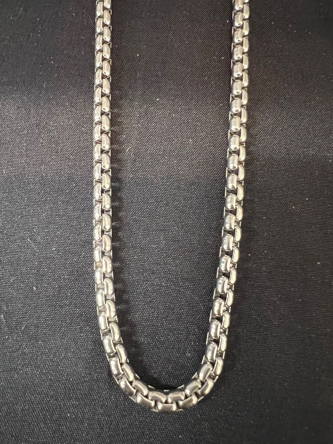 Sterling Silver 925 Square Rolo Round Box Chain Mens Women Necklace ,4 ...