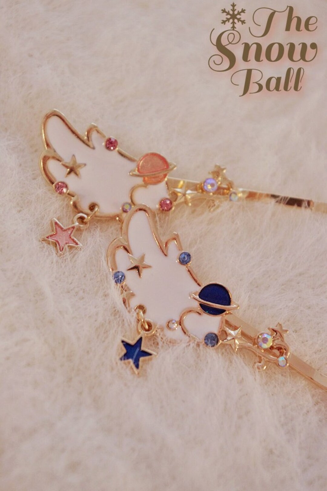 Sakura Hair Pin, Clamp, Angel Wing, Magic Wand, Anime, Lolita, Kawaii ...