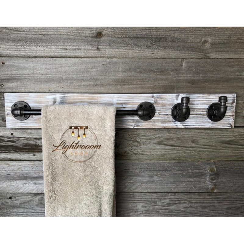 Rustic Towel Bar - Etsy