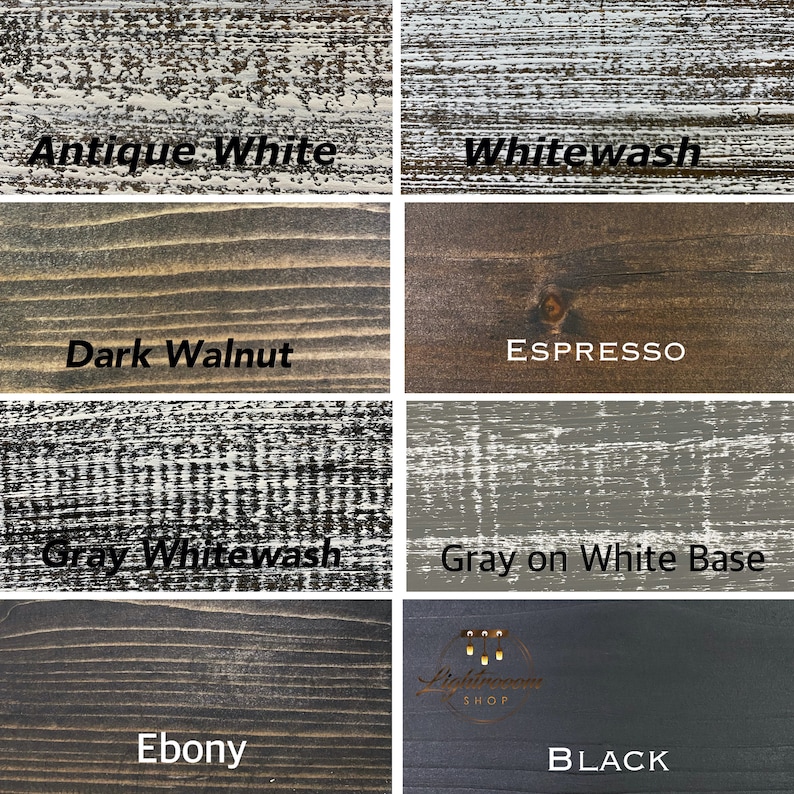 Sample Wood Sample Stain Colors Espresso Whitewash - Etsy