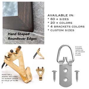 2.5 Frame Mirror With 5 Deep Shelf, 22 Colors Available, Entryway ...